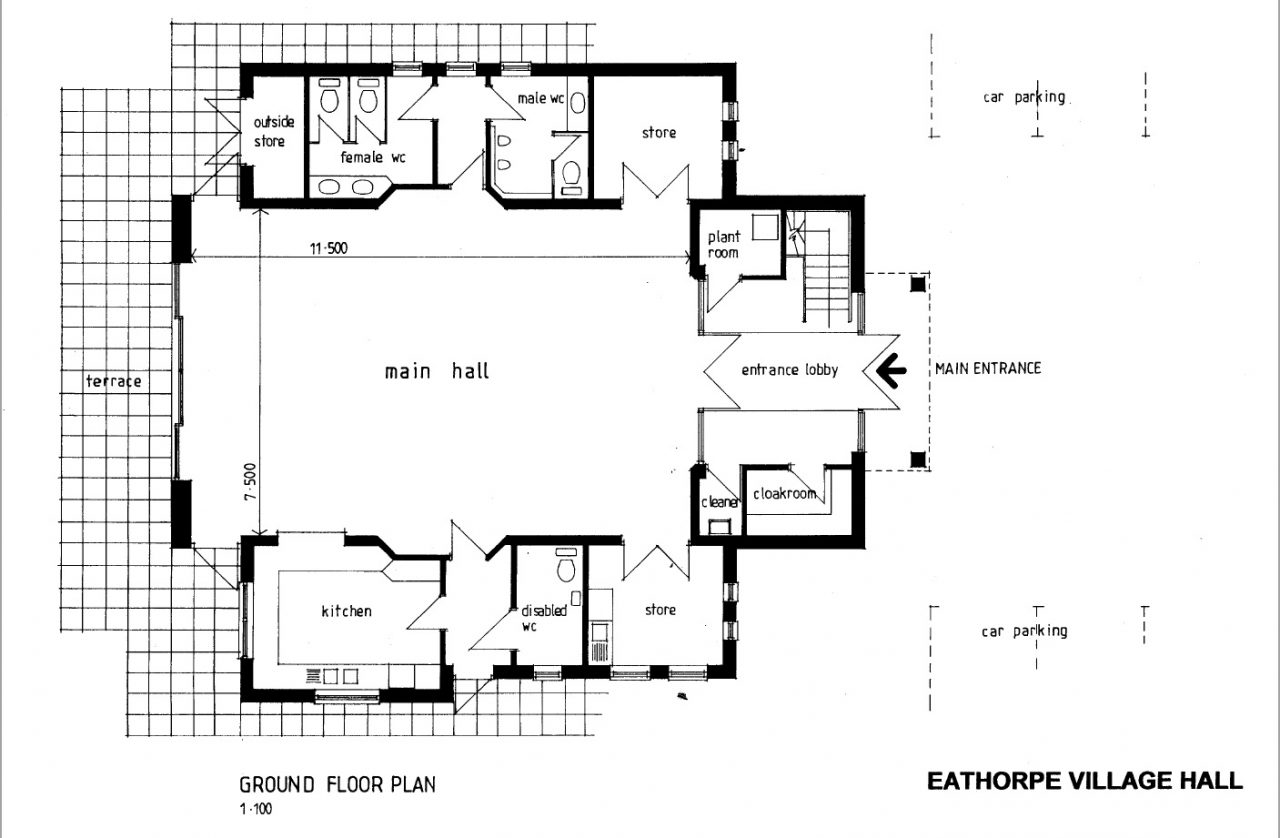 Village Hall floor plan | News from Eathorpe